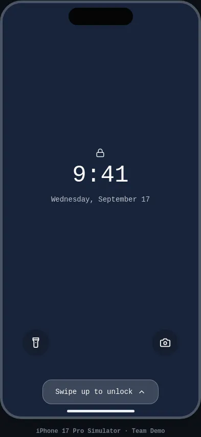 iPhone 17 Pro Simulator