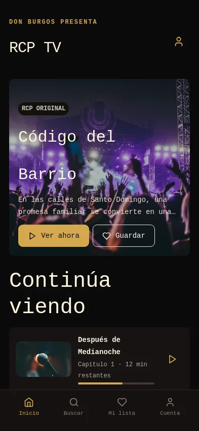 RCP TV Streaming App