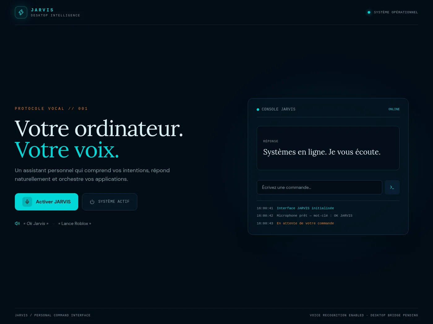 Jarvis Desktop Assistant