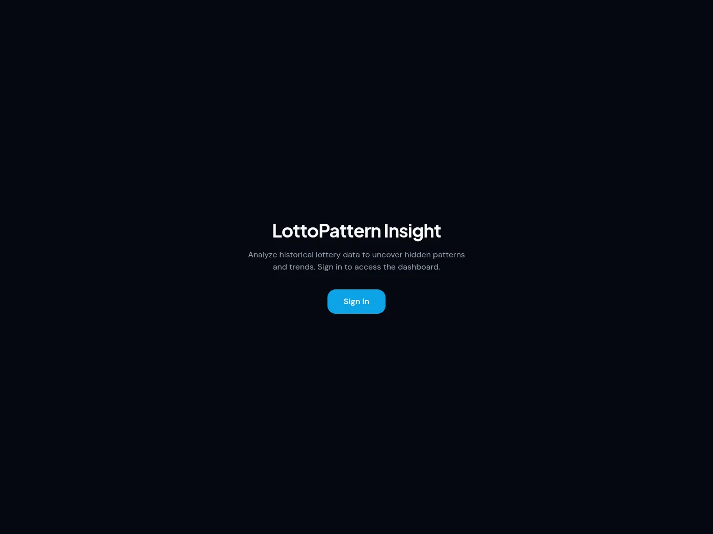 LottoPattern Insight