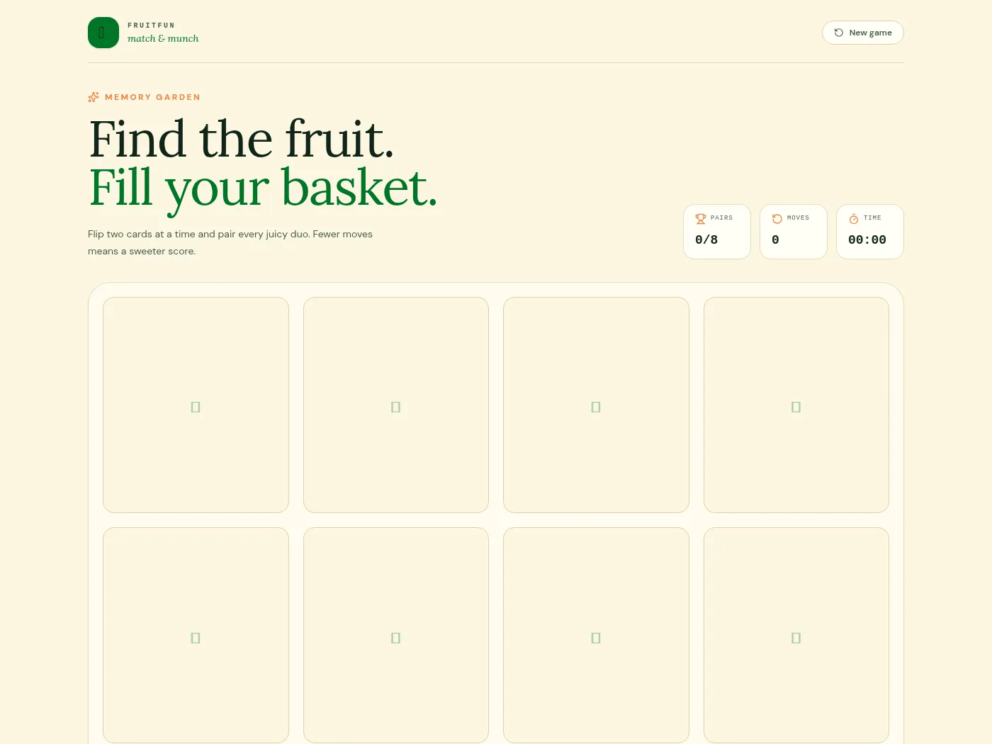 FruitFun Game