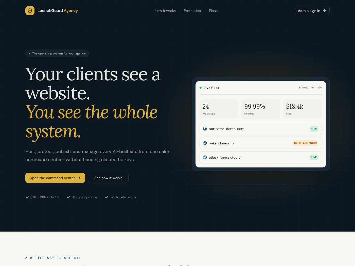 LaunchGuard Agency Platform