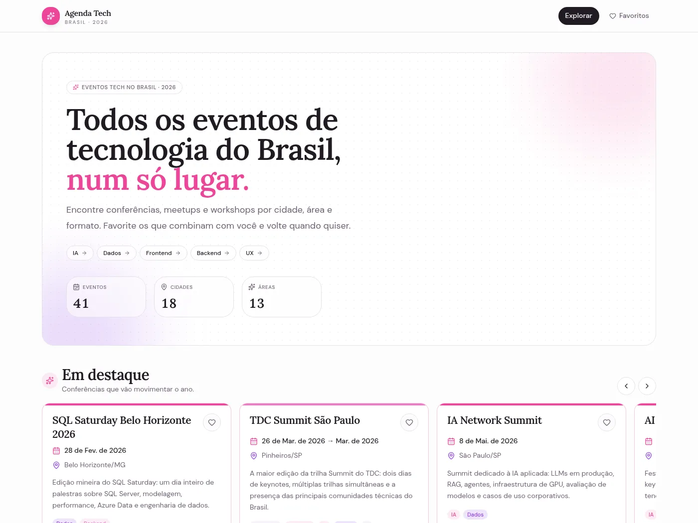 Evento Tech Brasil