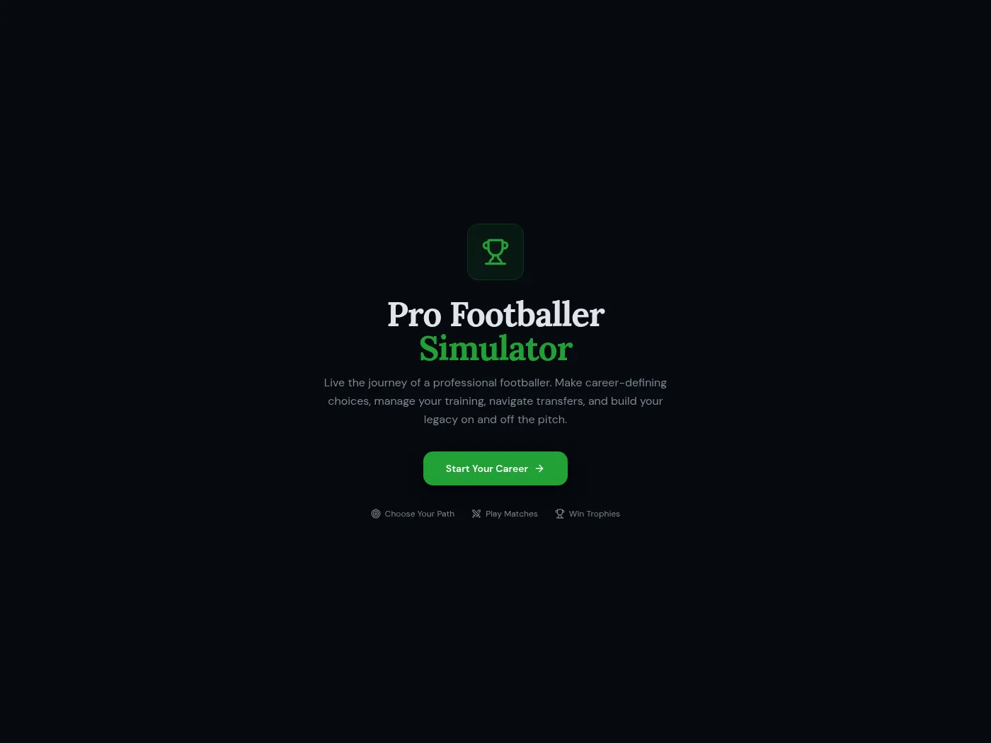 Pro Footballer Simulator
