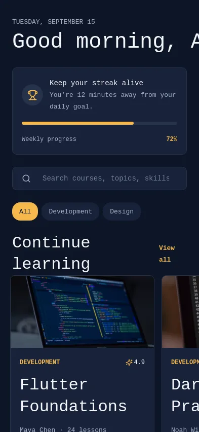 EduFlutter Courses App