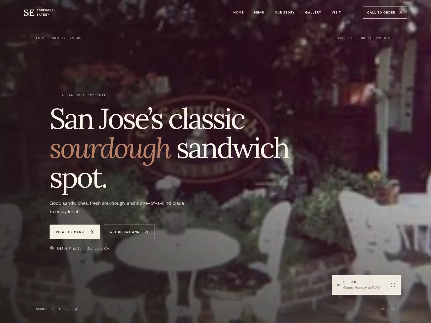 Sourdough Eatery Redesign