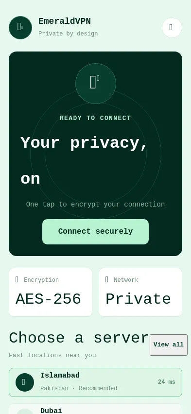 EmeraldVPN Mobile