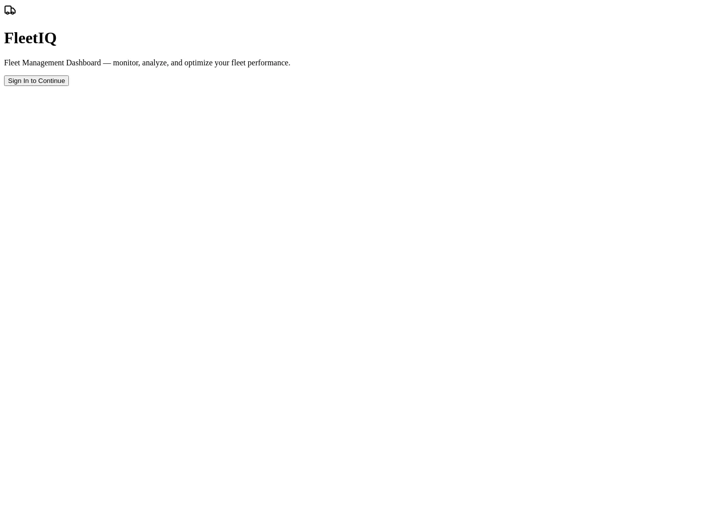 FleetIQ Dashboard