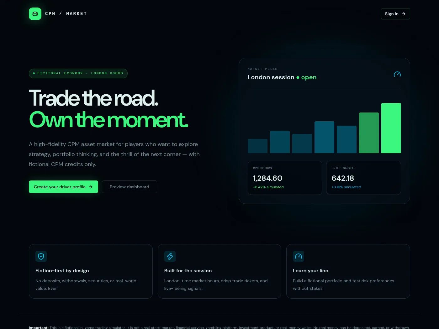 CPM Market Simulator