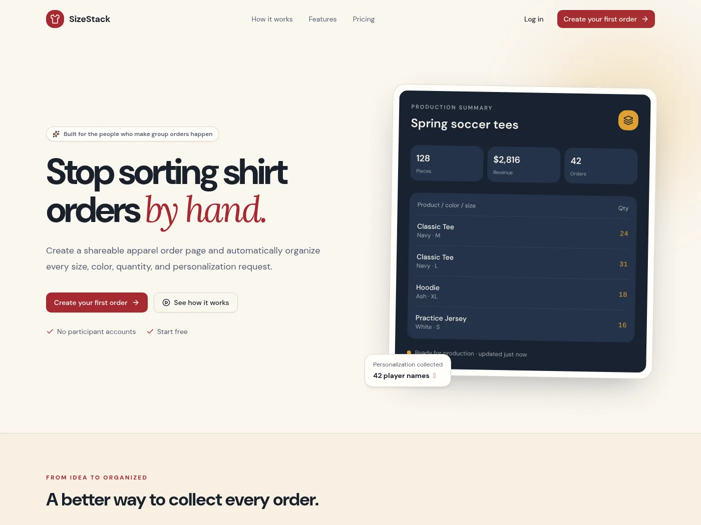 Apparel Order Streamline