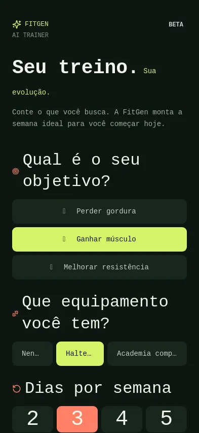 FitGen AI Trainer