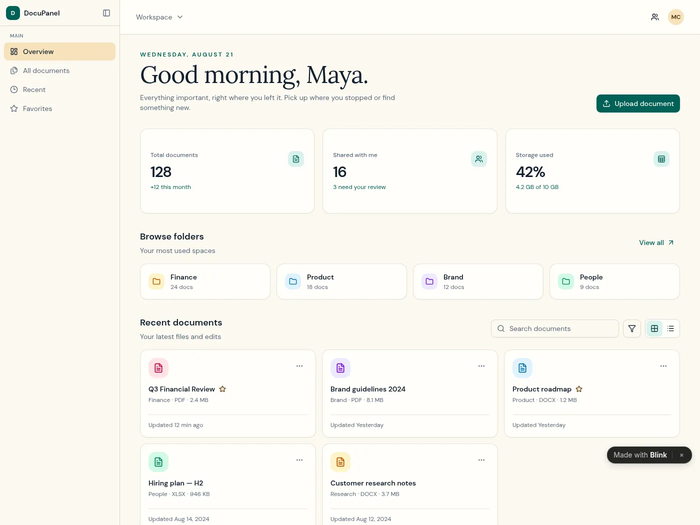 DocuPanel Admin