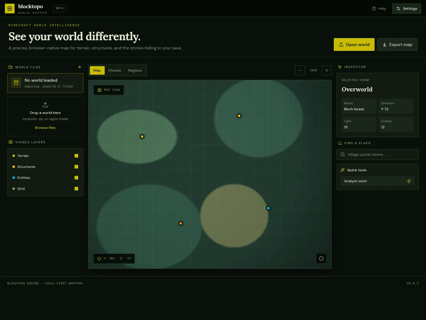 Blocktopo Web Mapper