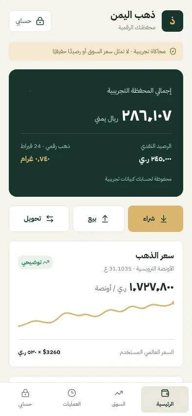 Yemen Gold Wallet