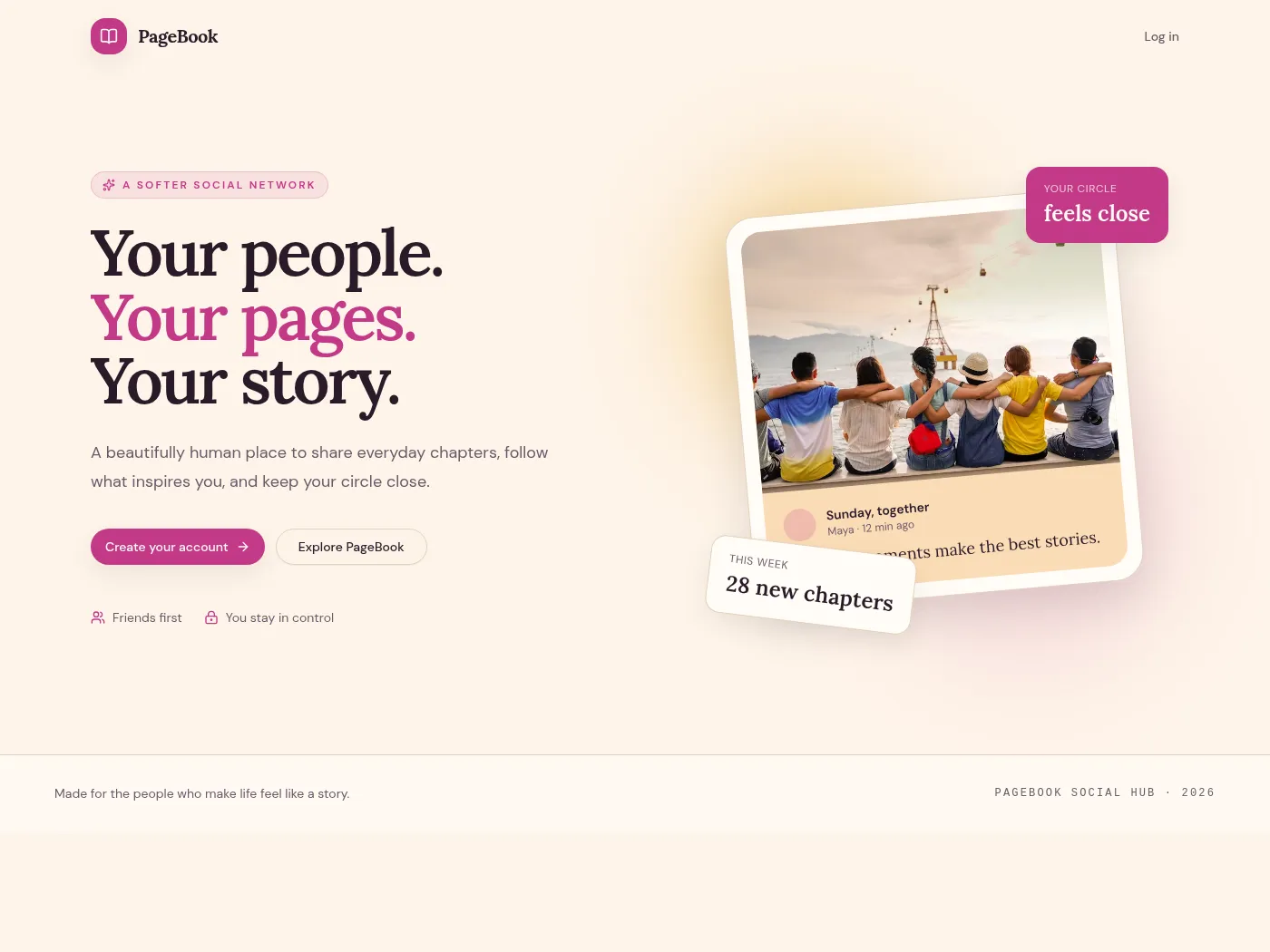 PageBook Social Hub