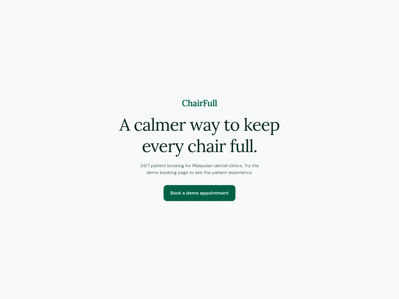 ChairFull Dental Bookings