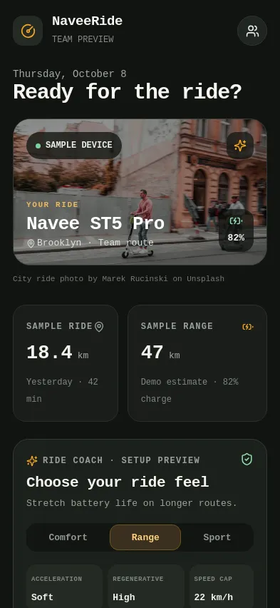 NaveeRide AI App