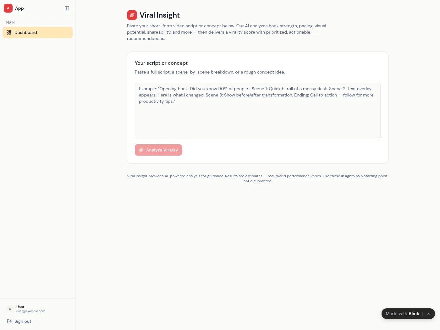 Viral Insight SaaS