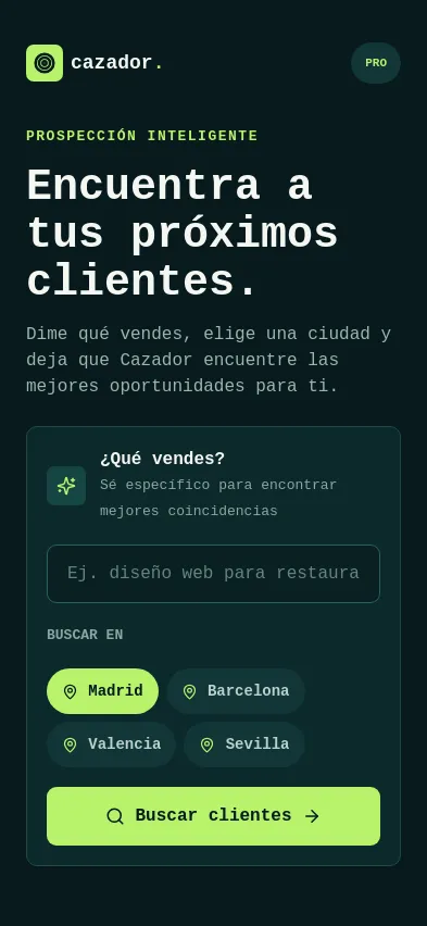Cazador de Clientes