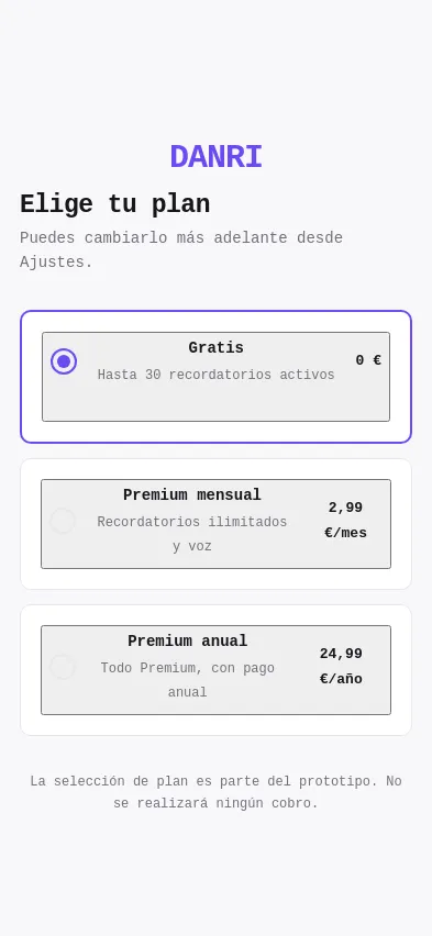DANRI Productividad Móvil