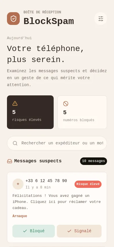 BlockSpam Mobile