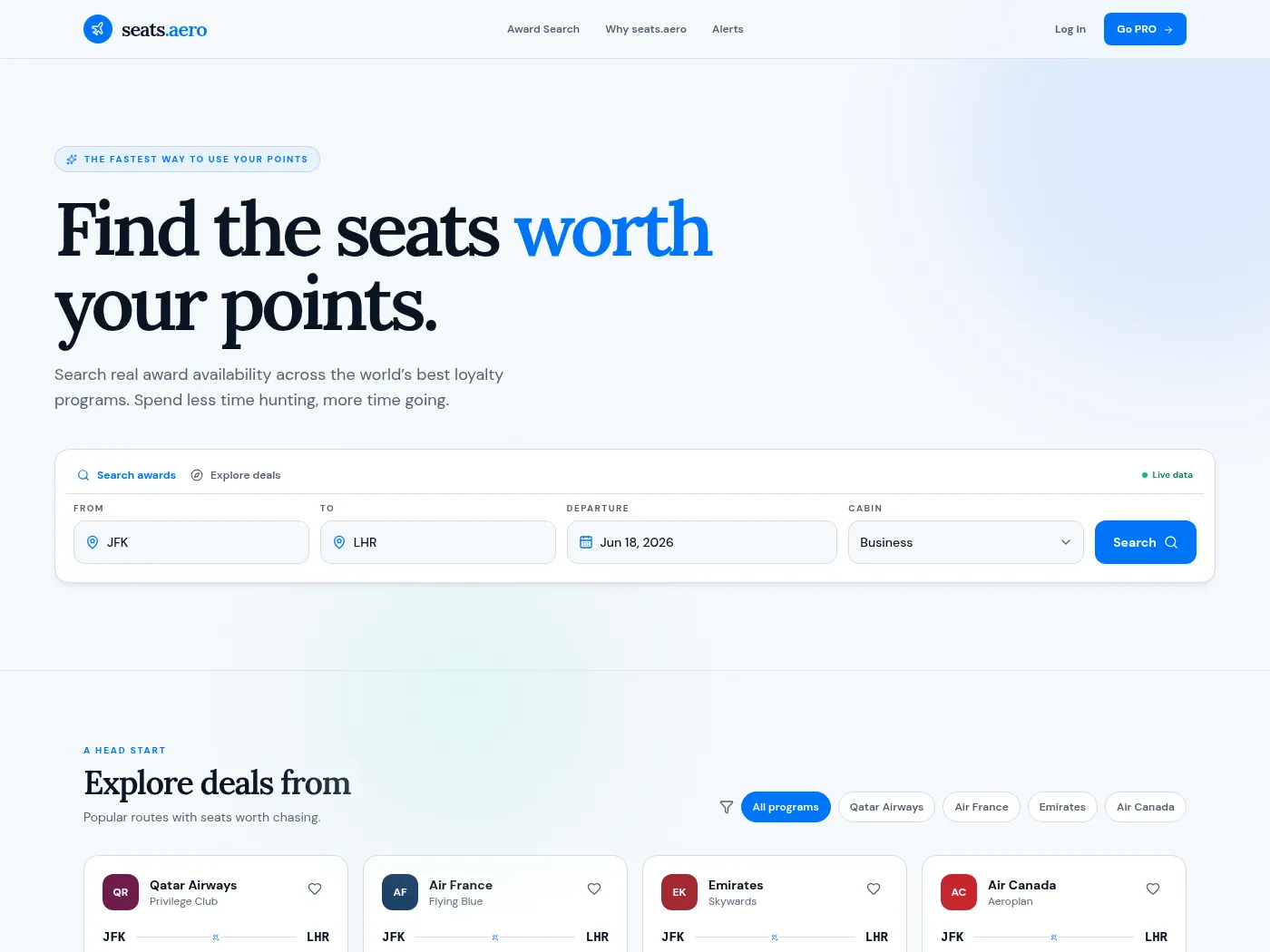 Seats Aero Redesign