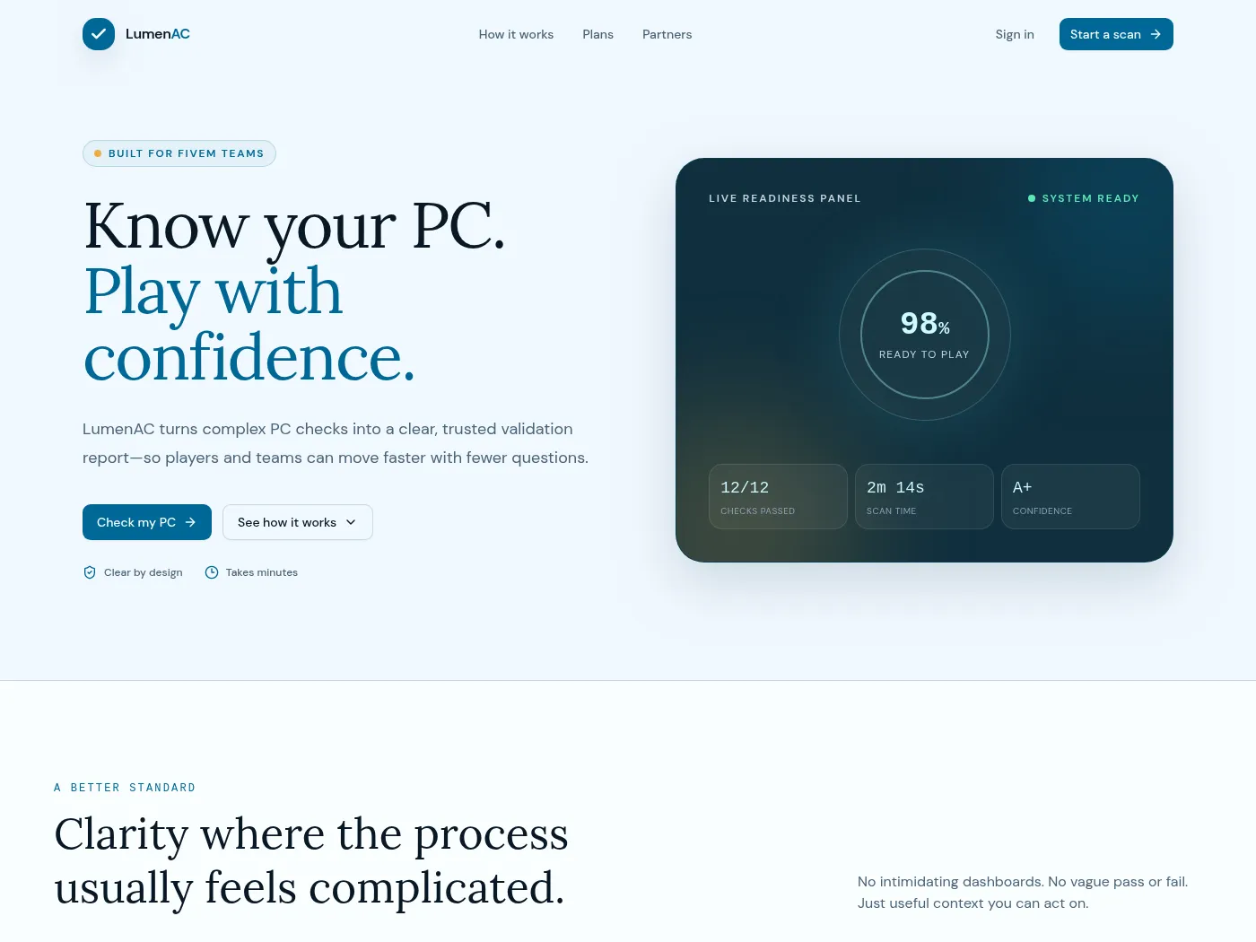 LumenAC PC Checker