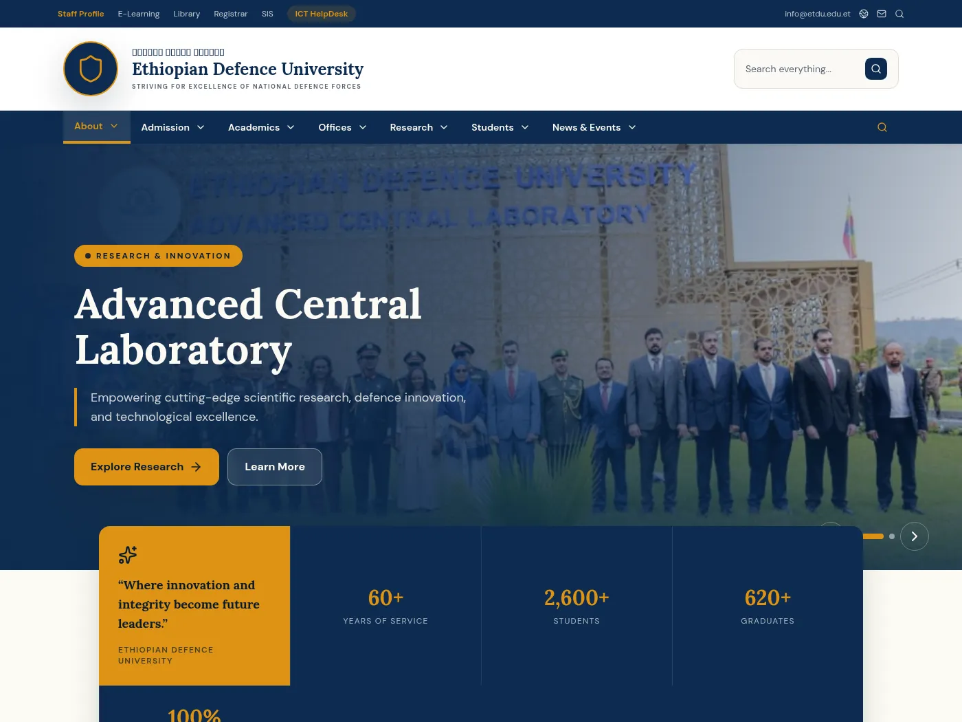 ETDU University Site