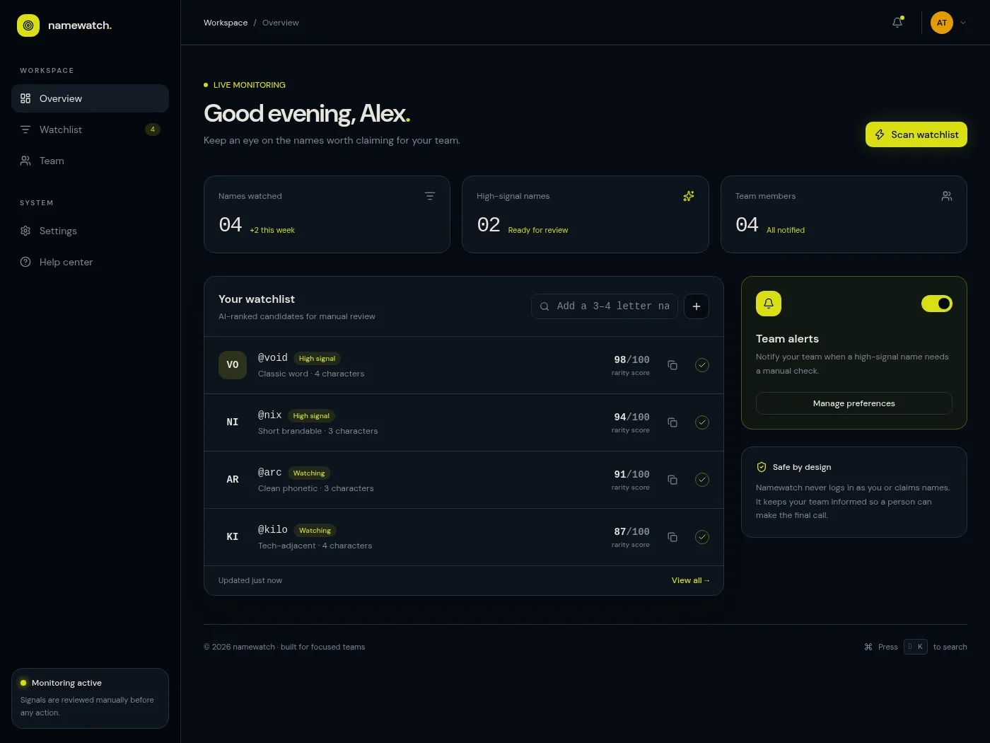 Discord Sniper AI