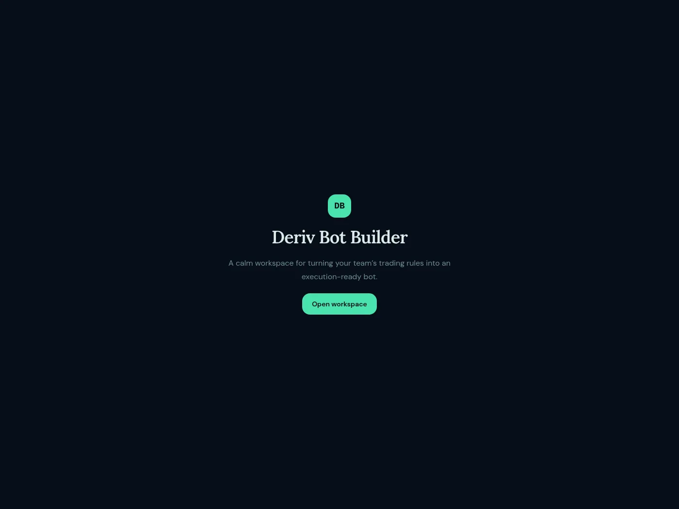 Deriv Bot Builder