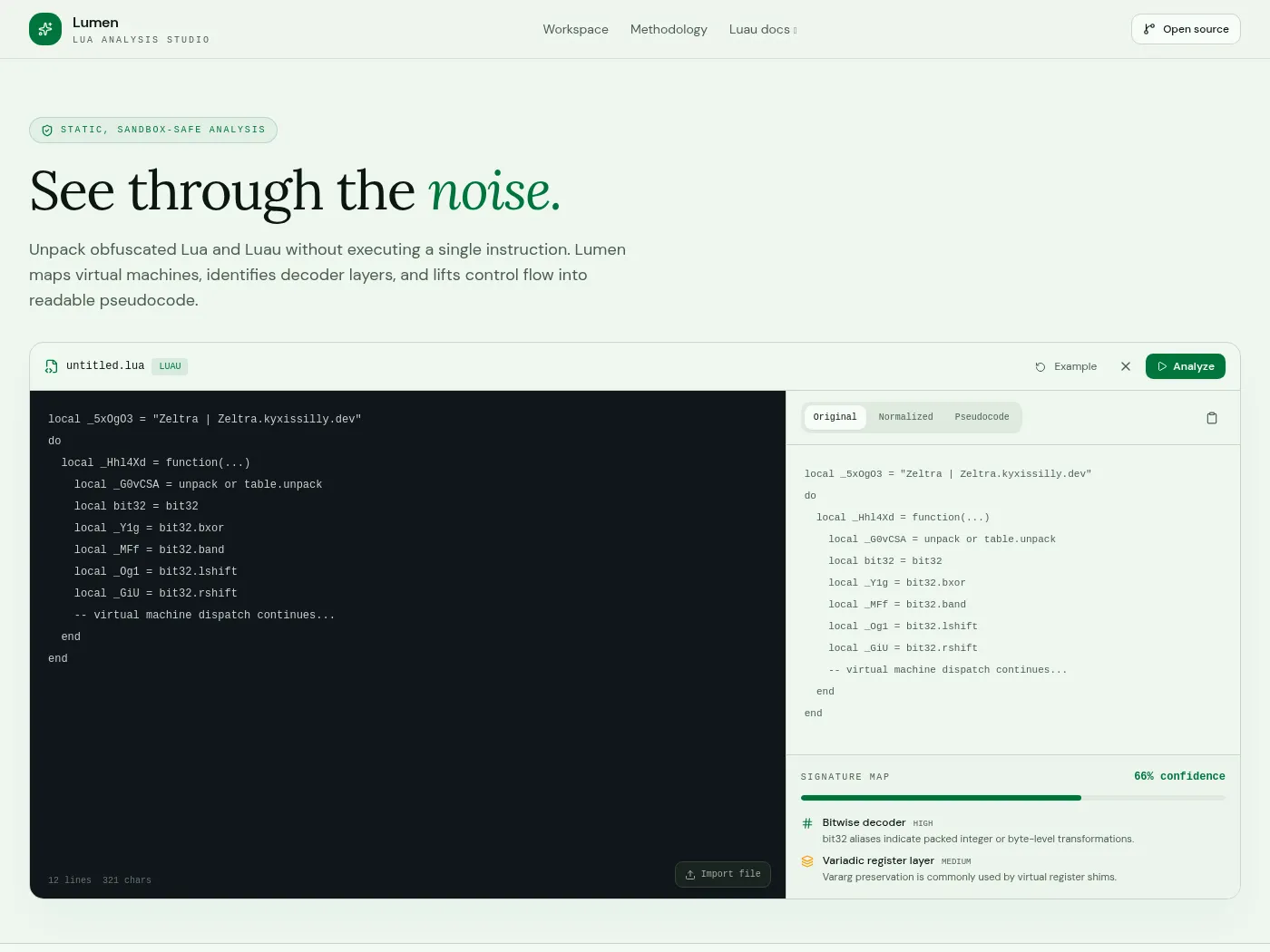 Lua Deobfuscator Studio