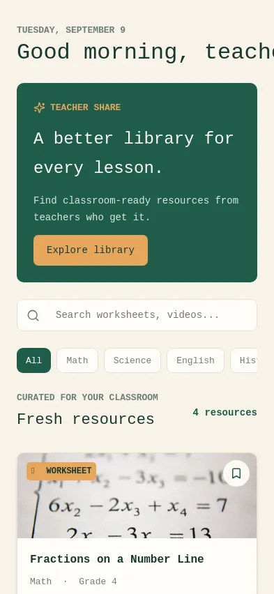 TeacherShare App