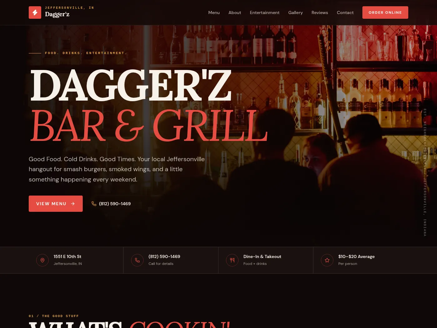 Dagger'z Bar & Grill Site