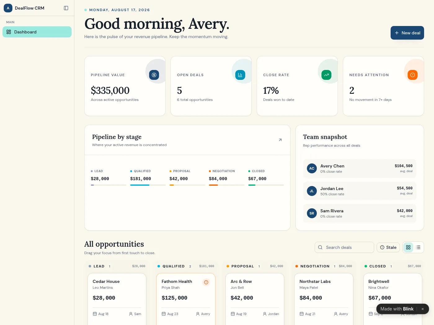 DealFlow CRM