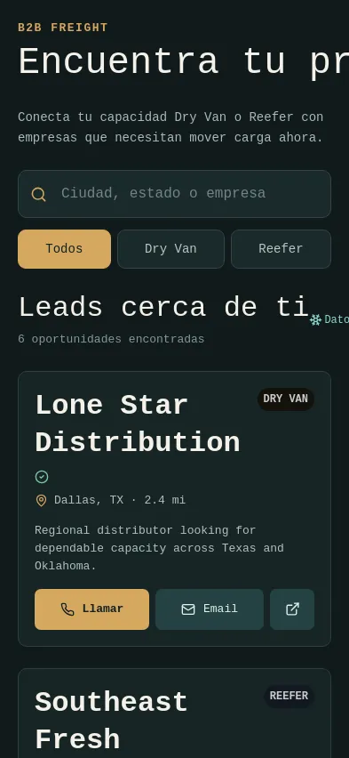 B2B Freight Connect