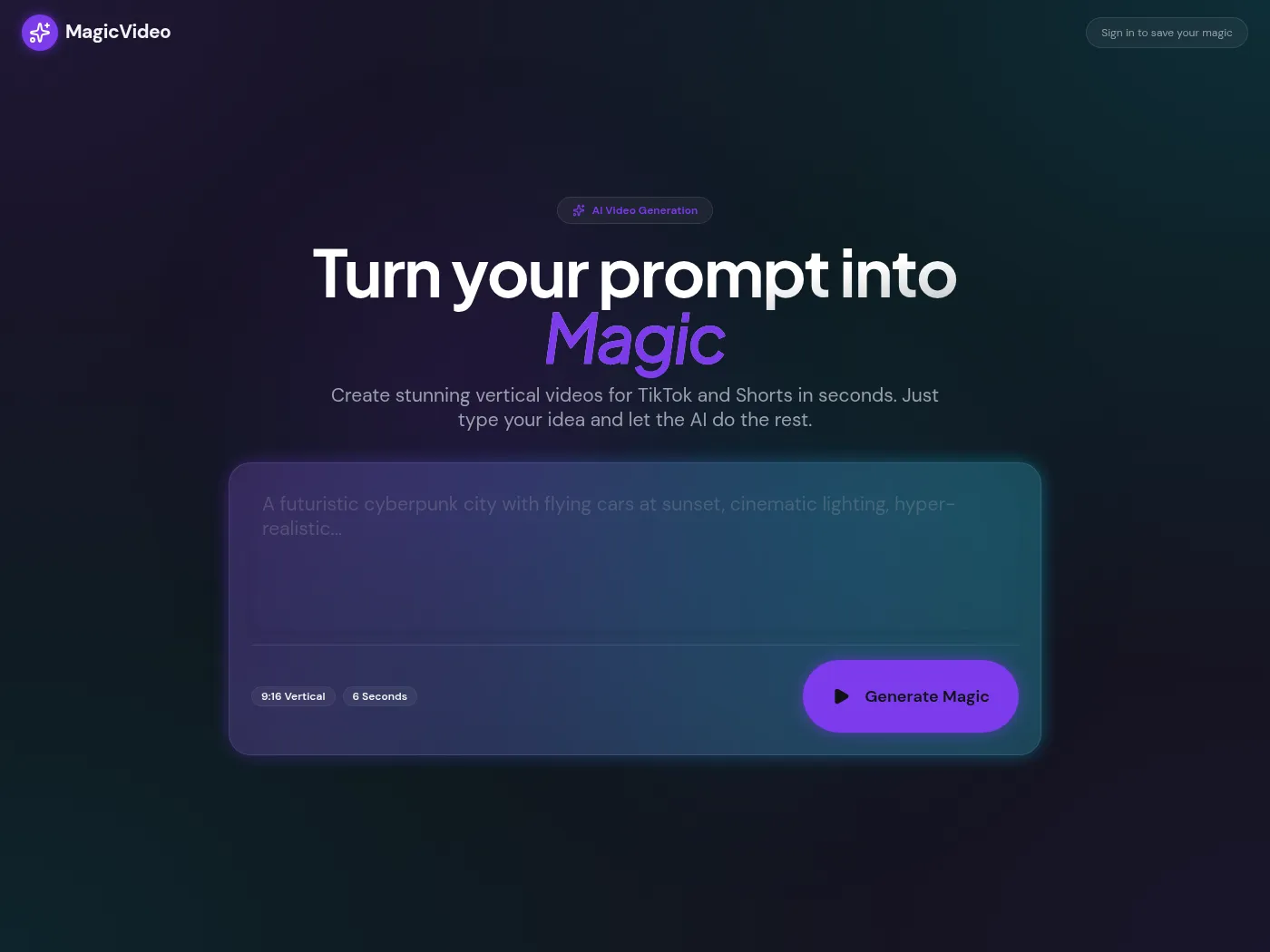 Prompt2Video Magic