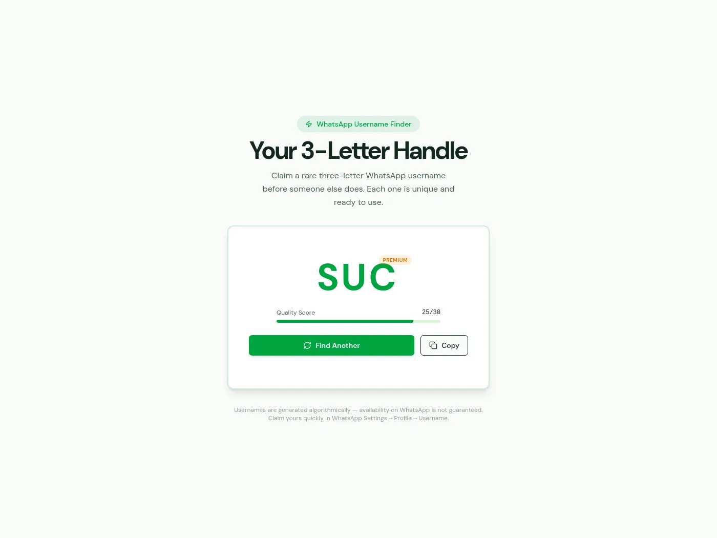 WhatsAppUsername Finder