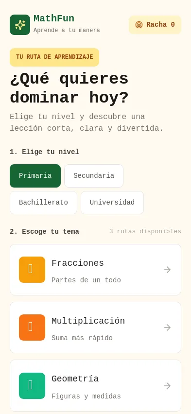 MathFun Learner