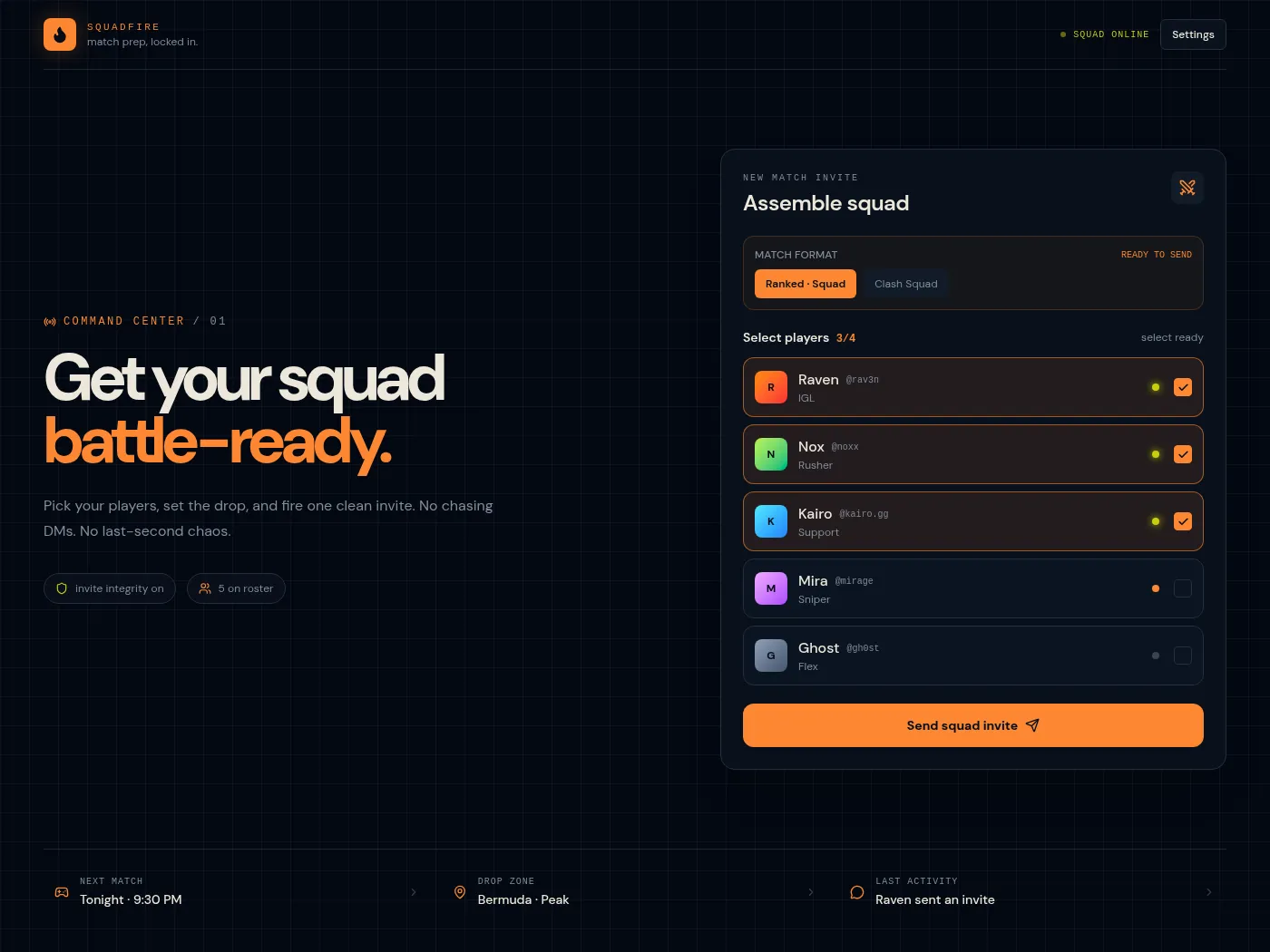 SquadFire Bot