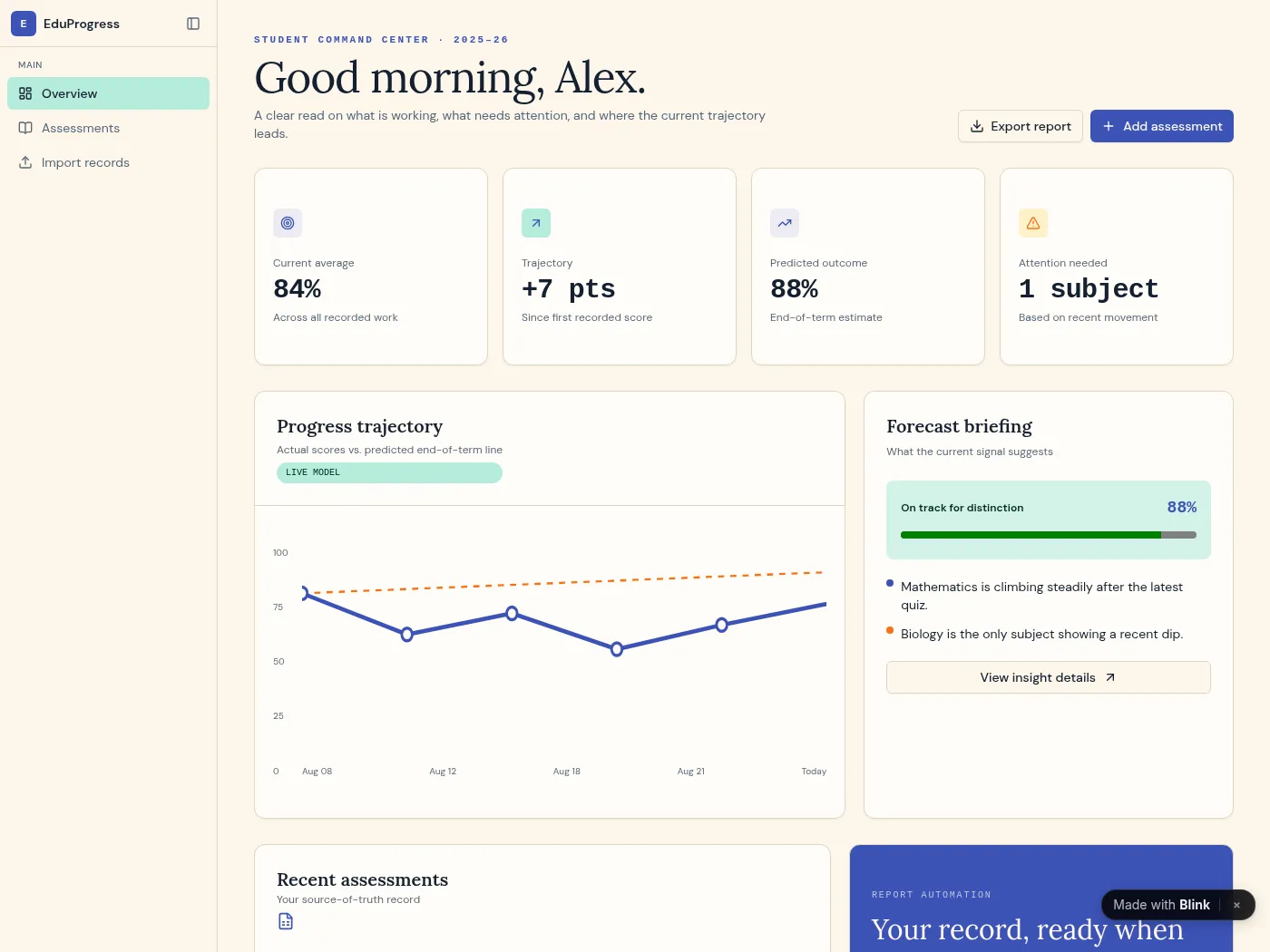 EduProgress Tracker