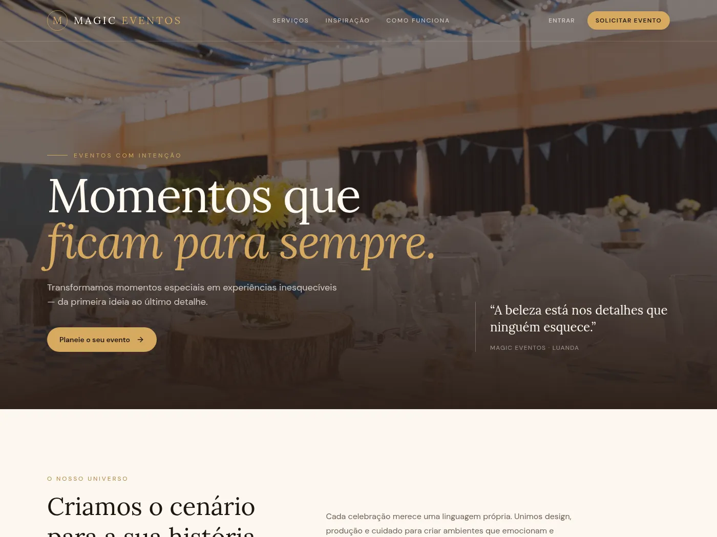 Magic Eventos Platform