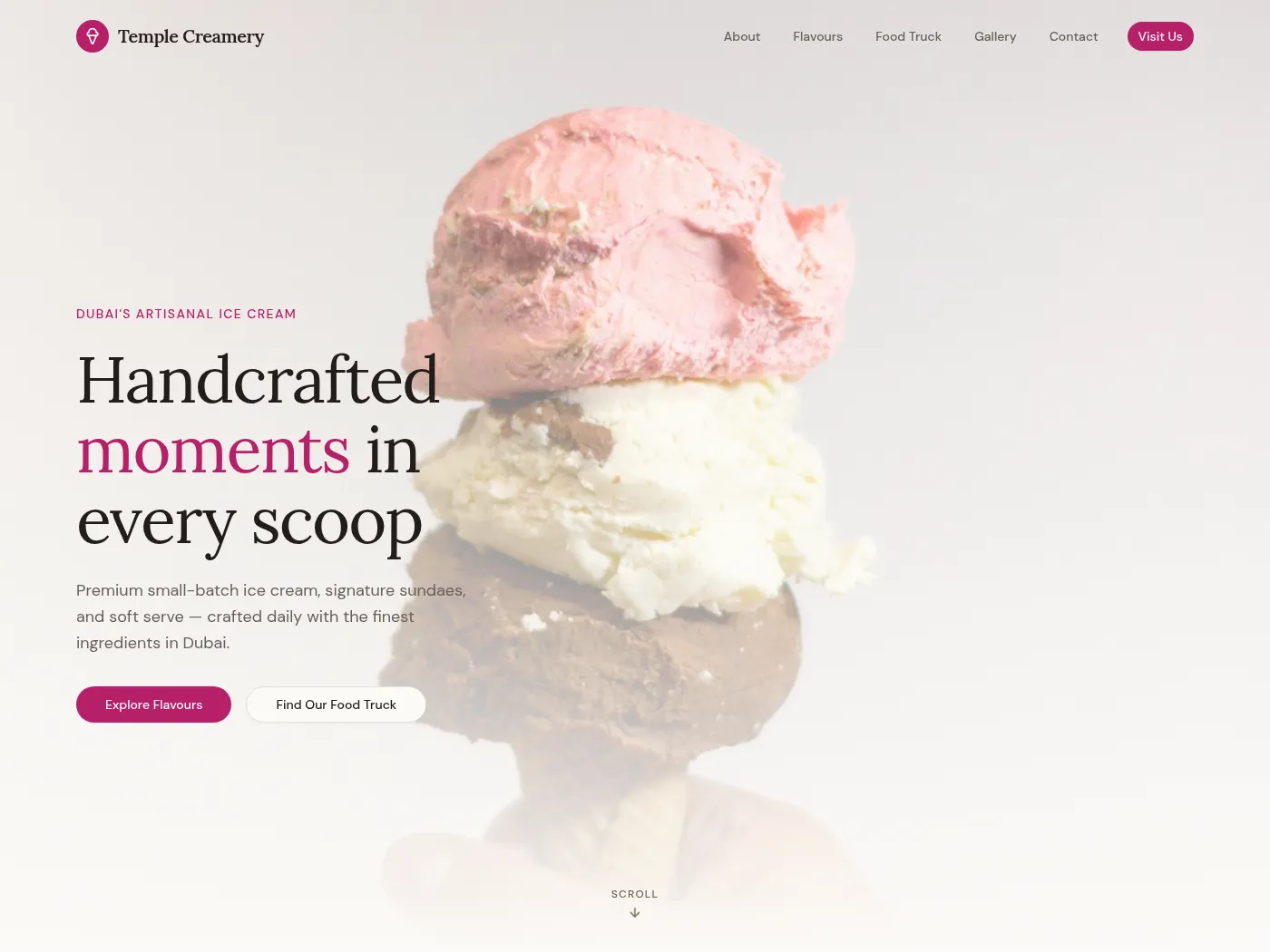 Temple Creamery Website