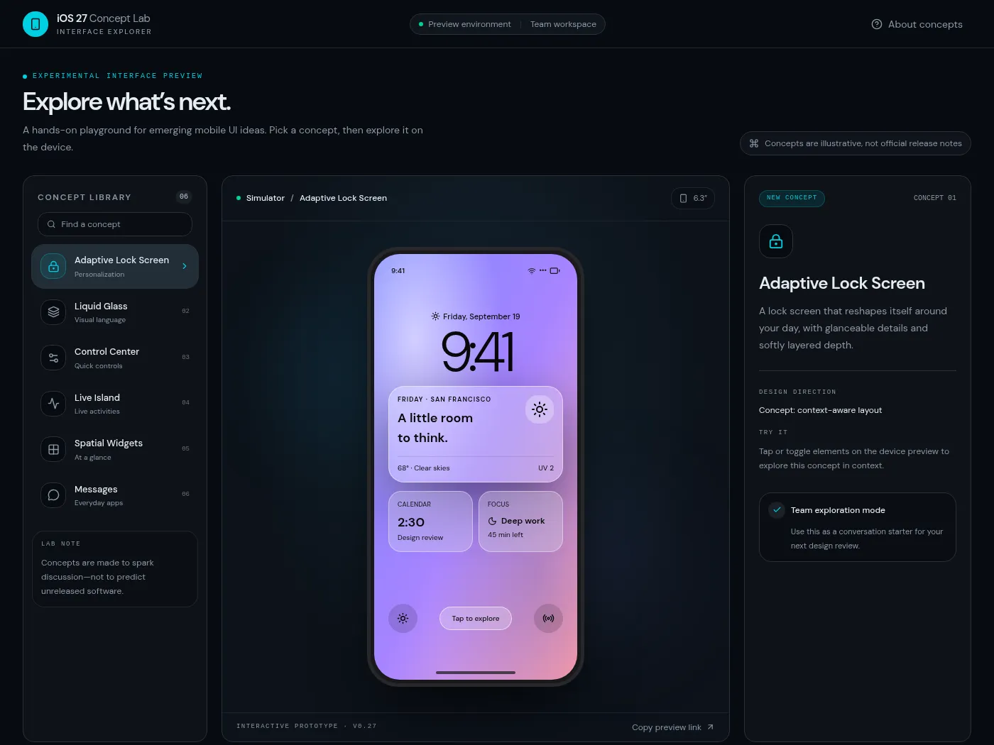 iOS 27 Web Simulator