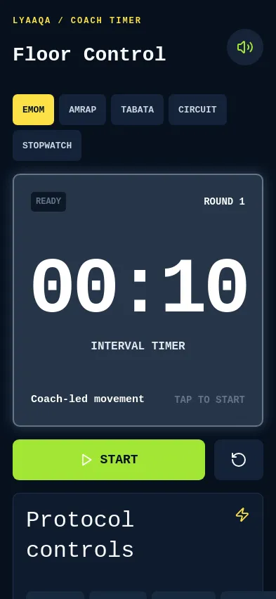Lyaaqa Coach Timer