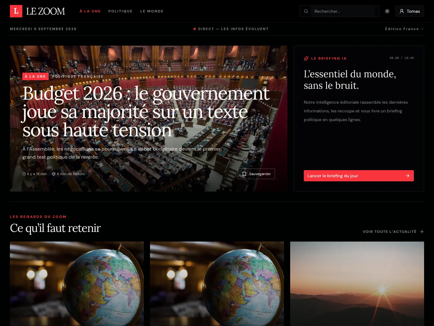 Le Zoom News AI