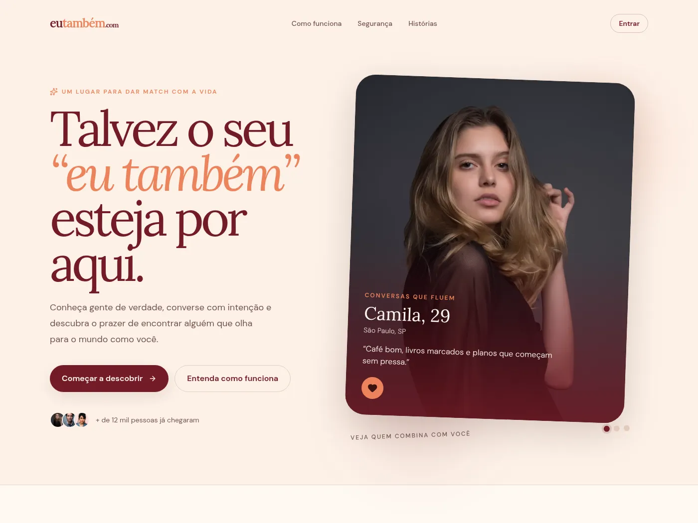 EuTambém Dating Platform