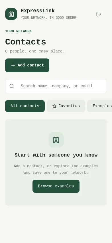ExpressLink Contacts