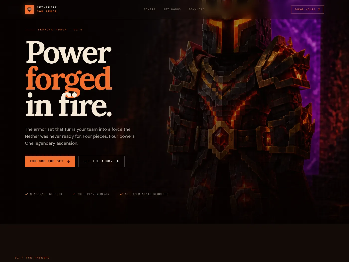 Netherite God Armor Addon
