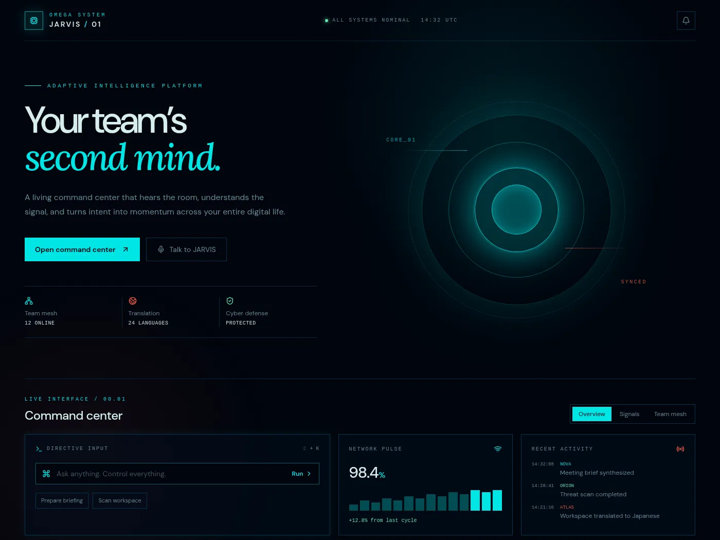 JARVIS OMEGA AI Platform