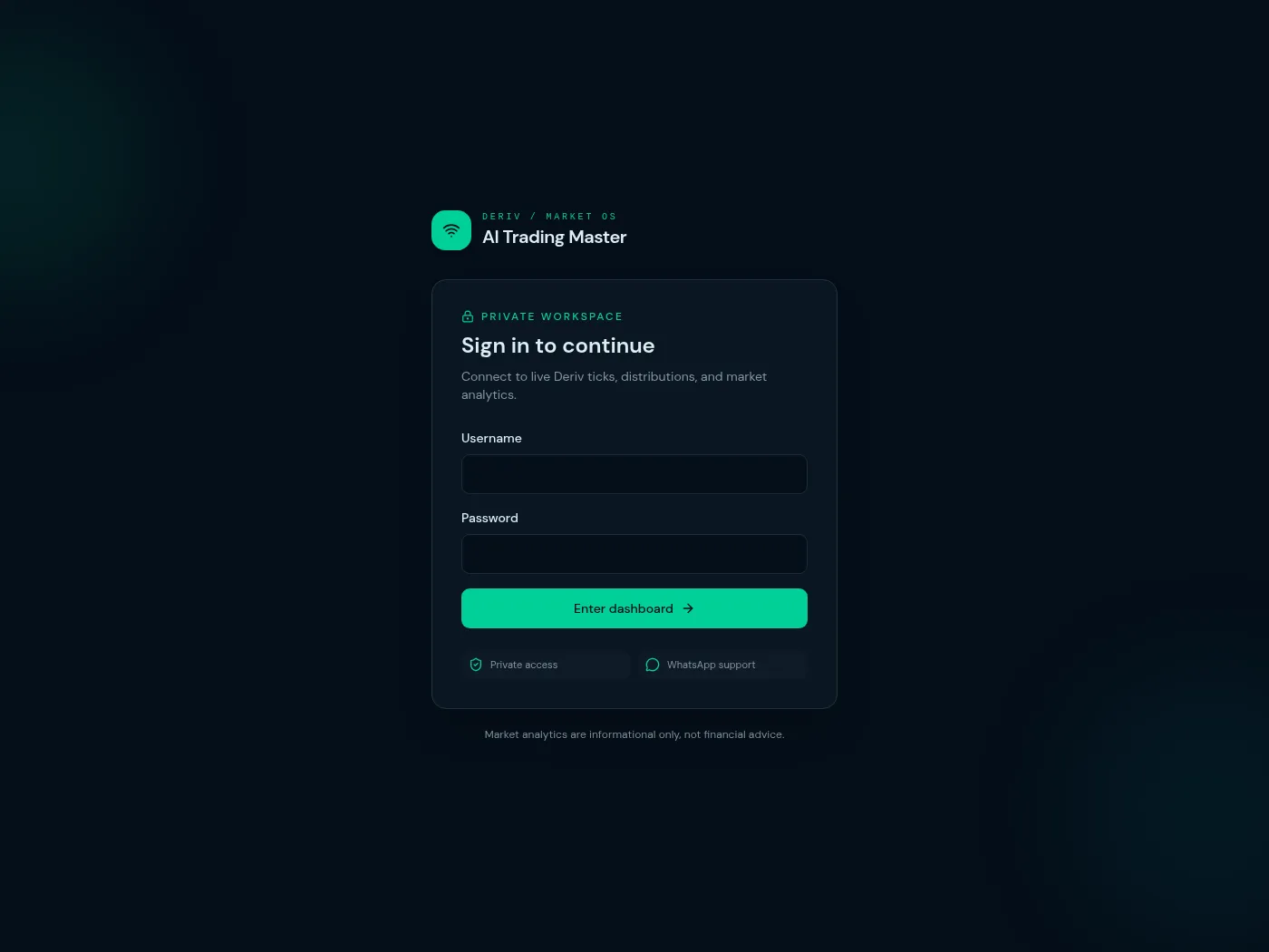 Deriv AI Trading Master